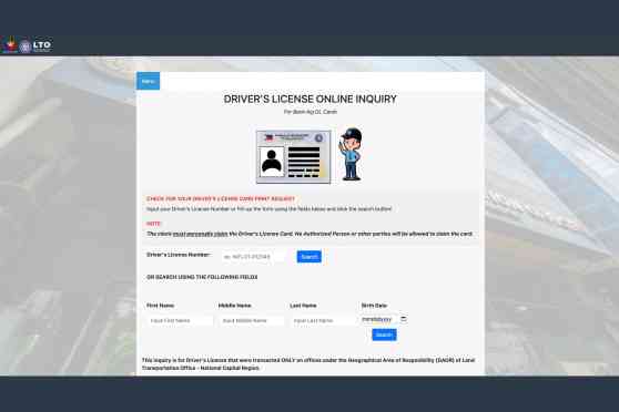 LTO: You can now check if your driver's license card is available ...