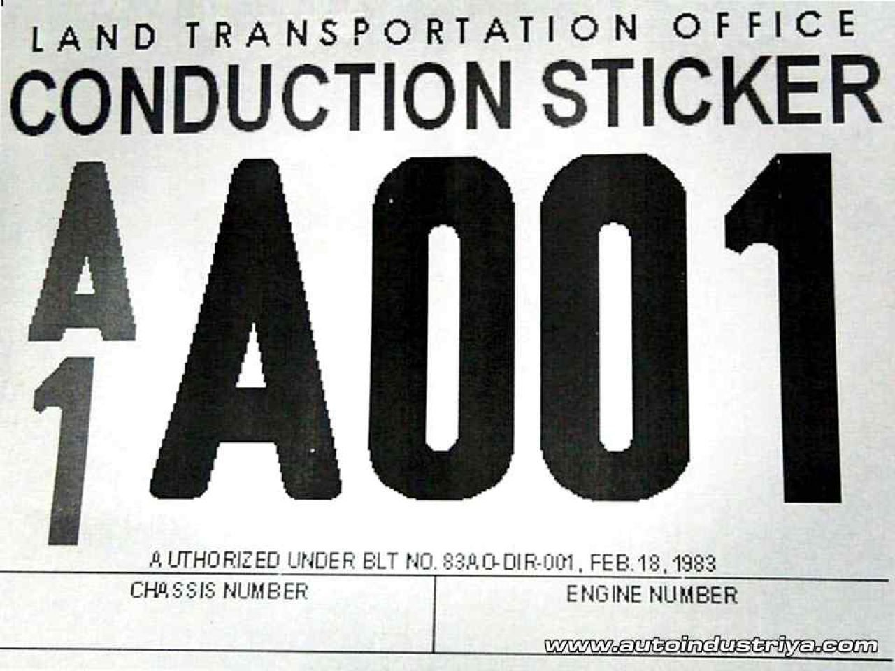 LTO to auto industry: you may now print your own Conduction Stickers ...