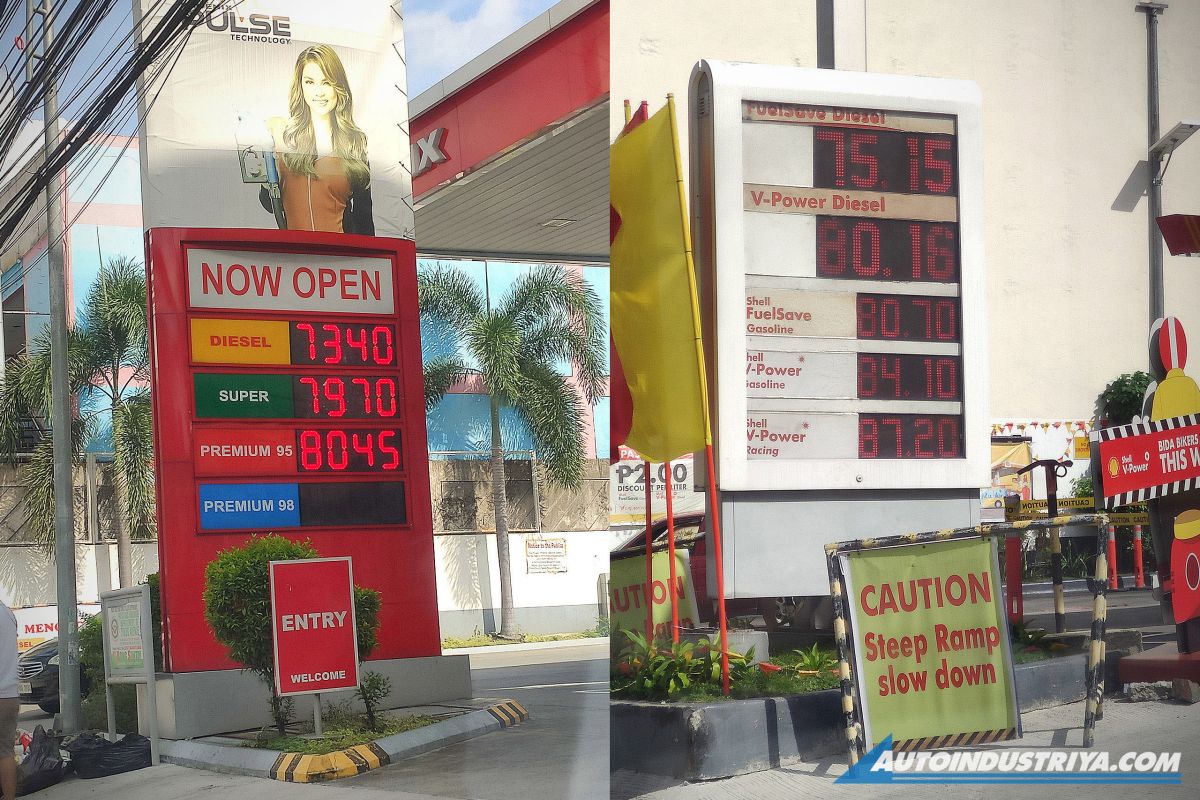 Look: Gas prices now averaging PHP 80 and above - Auto News