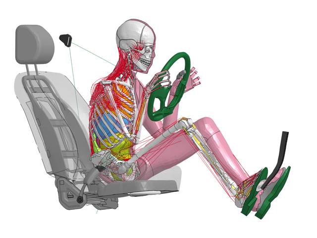 Toyota software simulates muscle movement in car accident - Auto News