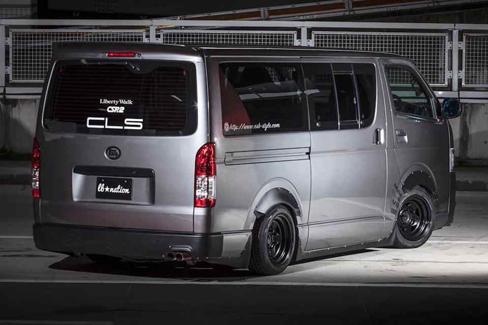 Vans get stanced: Liberty Walk shows kit for Nissan NV350, Toyota Hiace ...