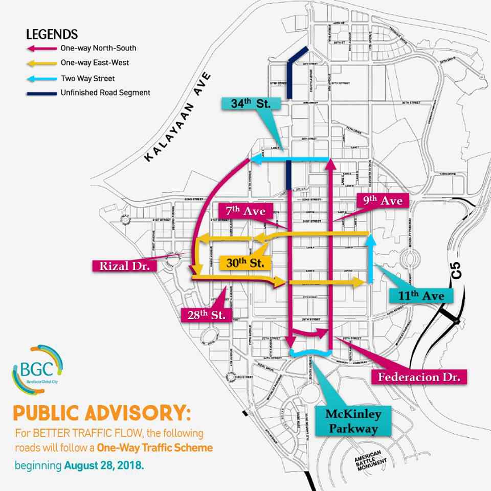 Don't be caught unaware of BGC's new one-way traffic scheme - Auto News
