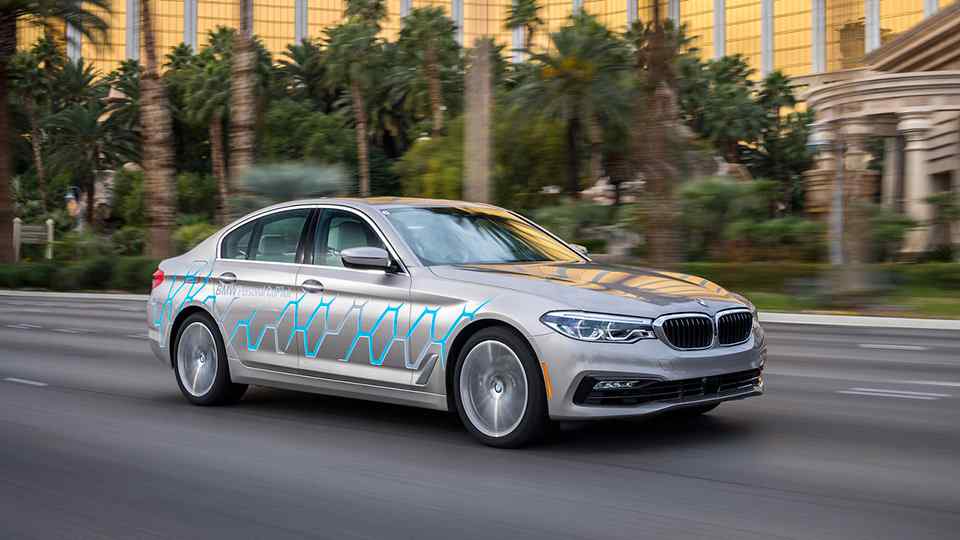 CES 2017: Self-driving BMW 5 Series prototype arrives in Las Vegas ...