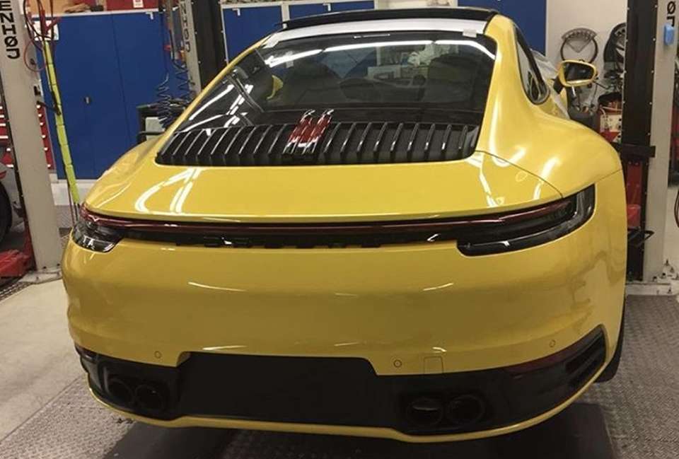 Leaked: Here's the rear of the all-new Porsche 911 - Auto News