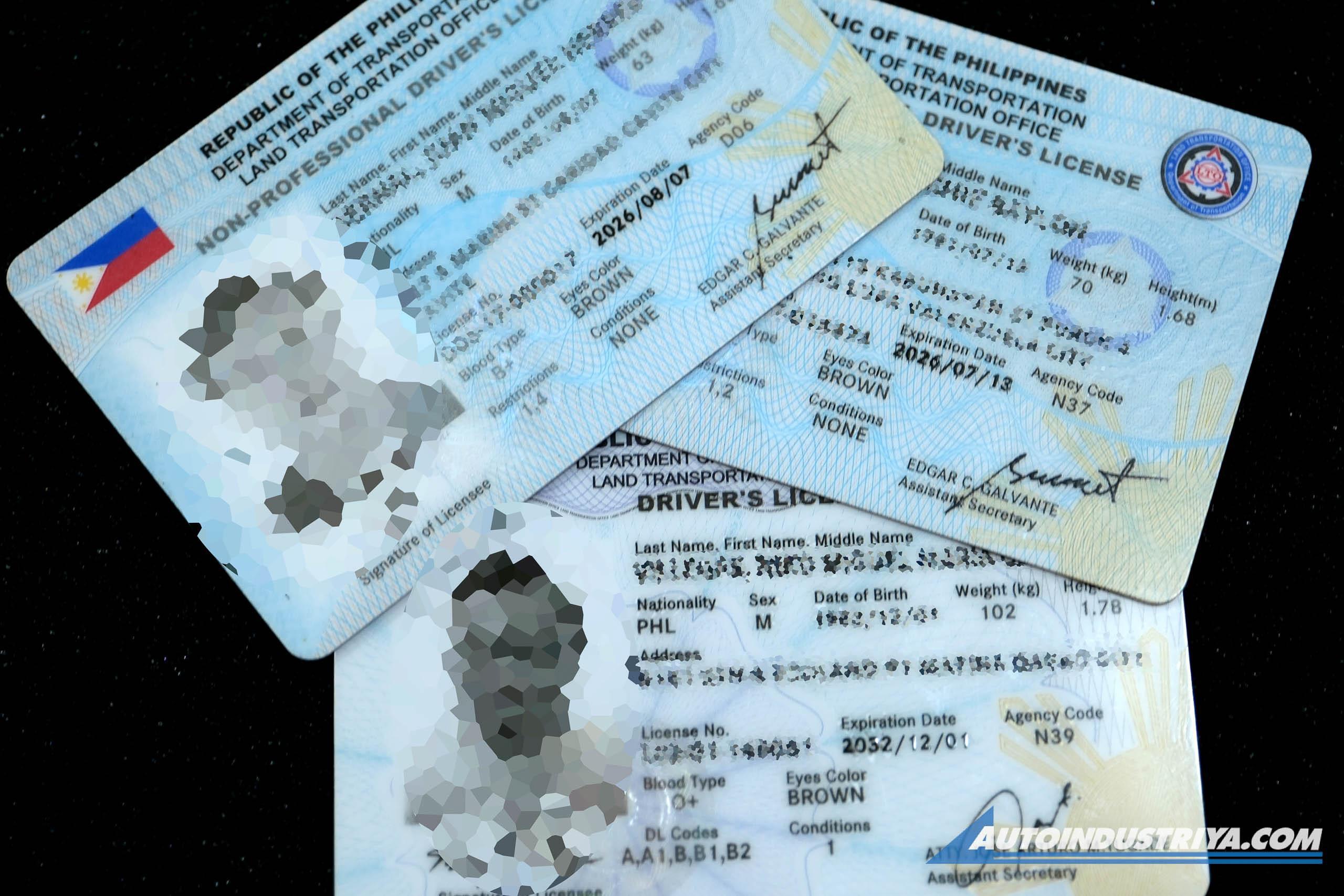 LTO will extend validity of expiring driver's licenses for one year ...