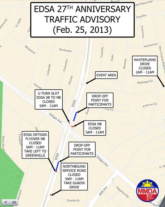 MMDA releases traffic advisory for 27th EDSA Anniversary - Auto News